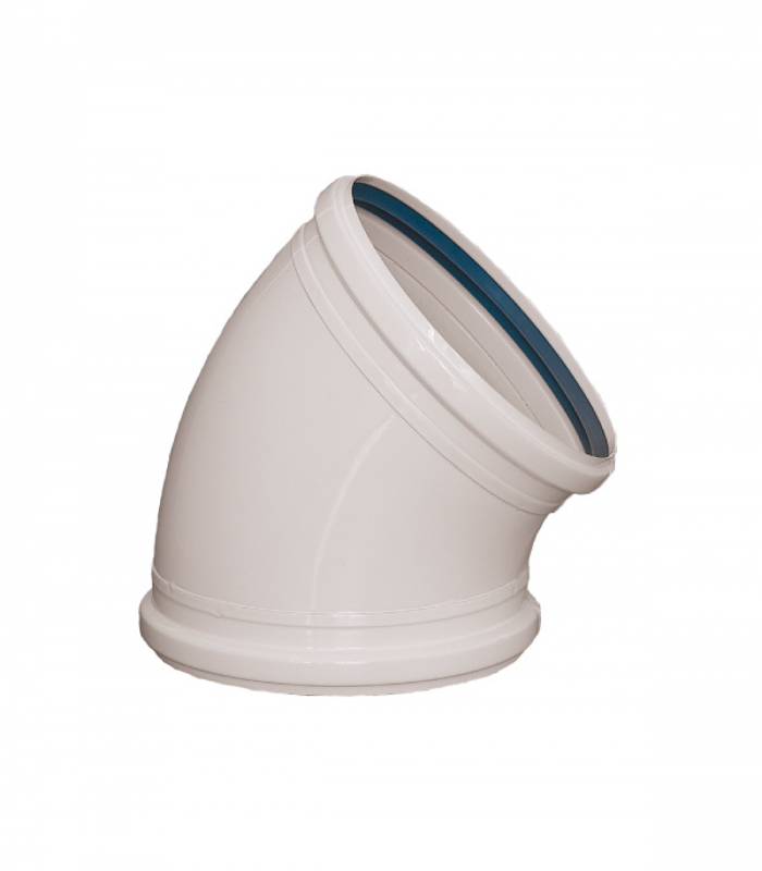 Codo a 45º PRACTIC para Chimenea ALUPRACTIC de Aluminio